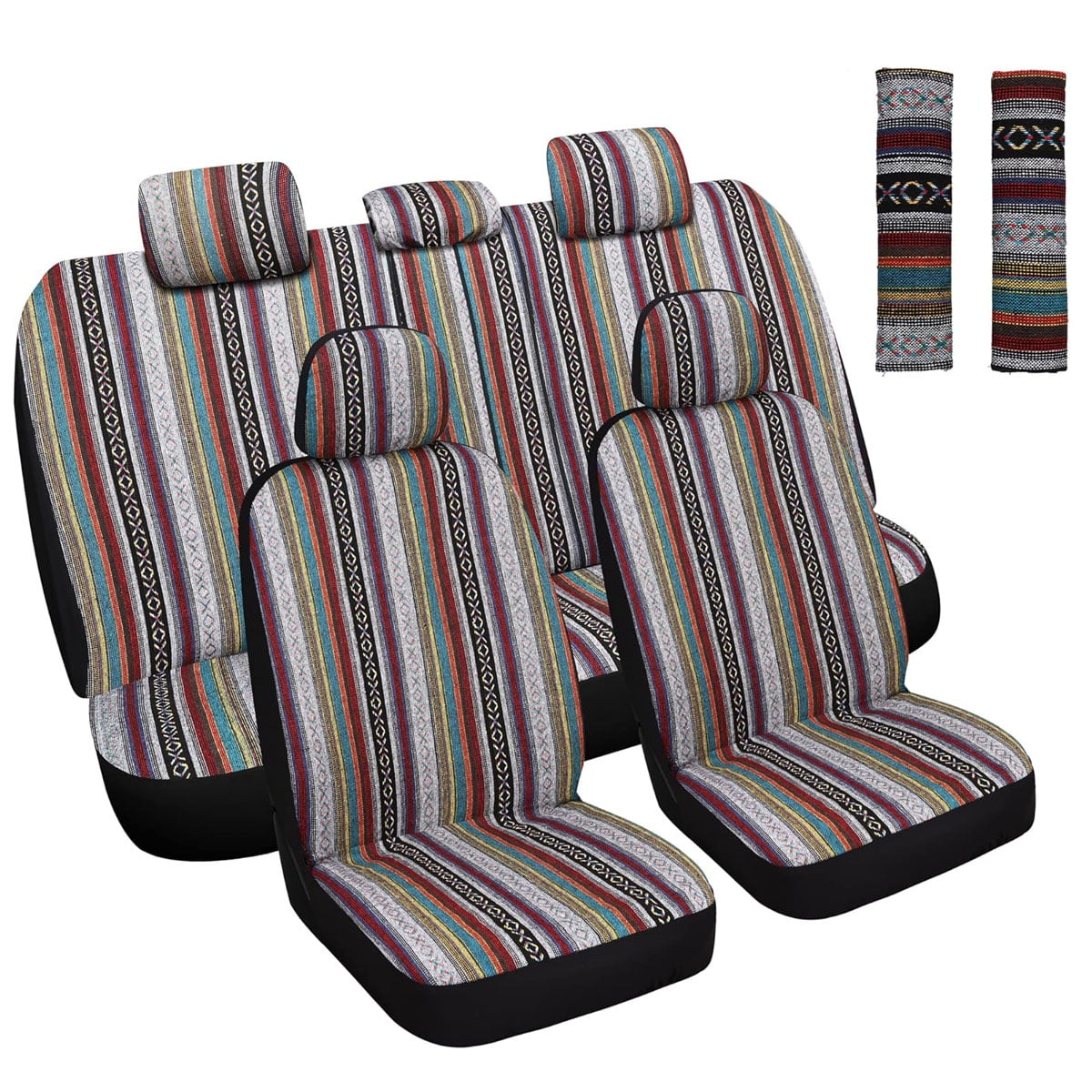 Baja Saddle Blanket Car Seat Covers Full Set, Car Interior Covers ...