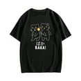 Baka Cat Cotton casual T-shirt - Walmart.com