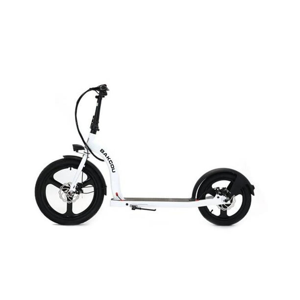 Bakcou S-MB-W Badger Electric Scooter - Gloss White - Walmart Business ...