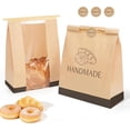 Bake Choice 100Pcs Paper Bread Bags for Homemade Bread, 14 x 8.3 x 3.5 ...