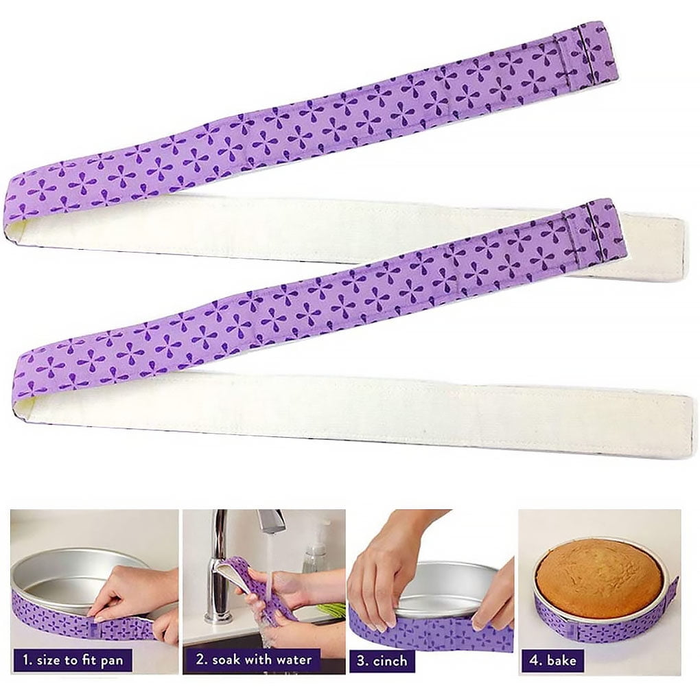 Bake Even Strip, 2-Piece Cake Pan Strips, Super Absorbent Thick Cotton ...