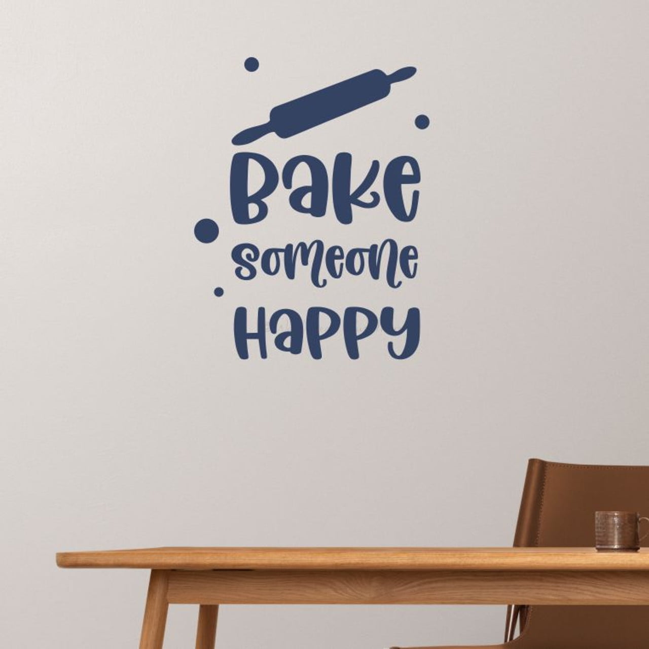 Bake Someone Happy Quotes Wall Decor for Kitchen Dining Room - Die-Cut ...