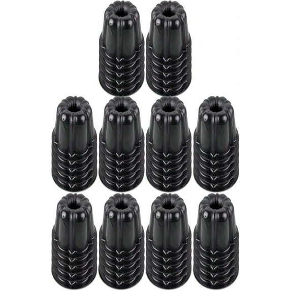 Bakeable Plastic Mini Flan Molds Pan, 25-Pack with Non-Stick Silicone ...