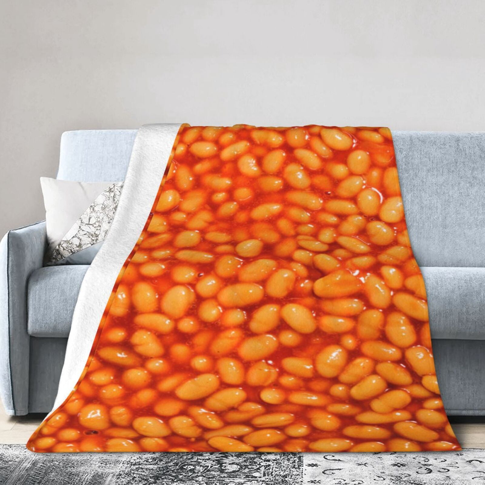 Baked Beans Food Blanket Gifts For Kids Adults - Lightweight Throw ...