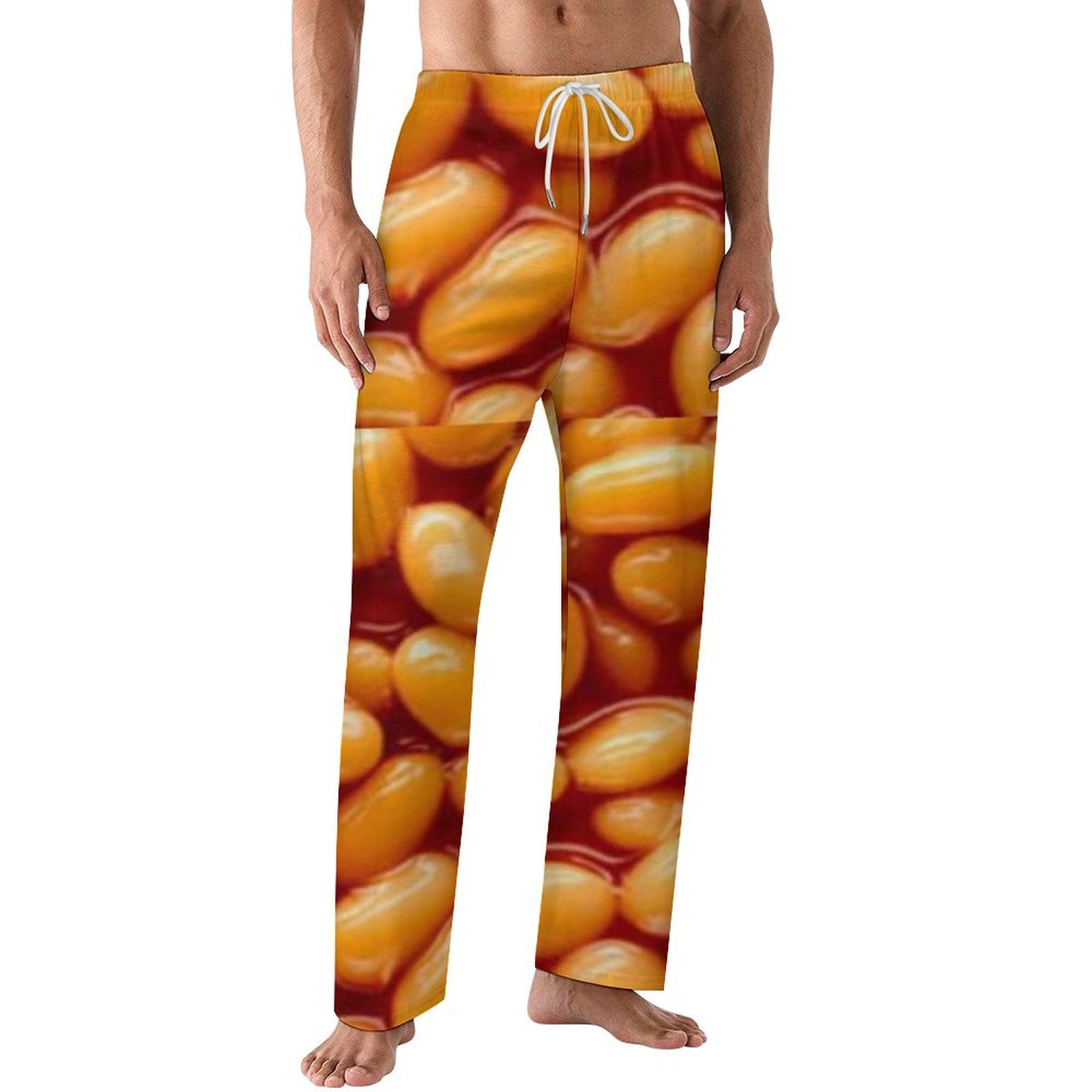 Baked Beans Mens Pajamas Pajama Pants Mens Sleepwear Lounge Sleep ...