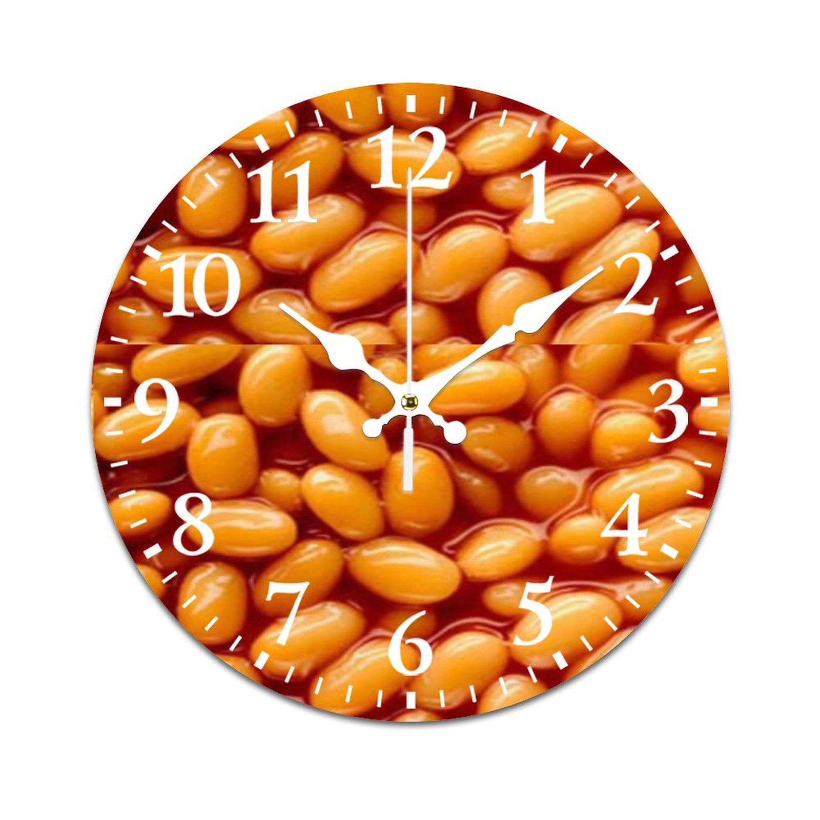 Baked Beans Wall Clock Modern Design Clocks Wall Hanging Home Office ...