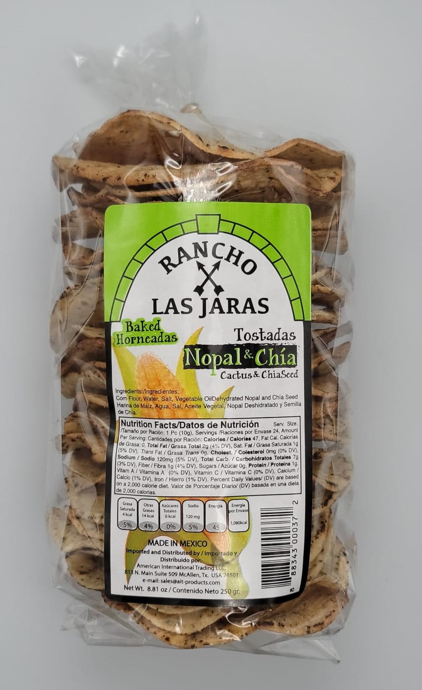 Baked Corn Tostadas Rancho las Jaras Nopal & Chia - Walmart.com