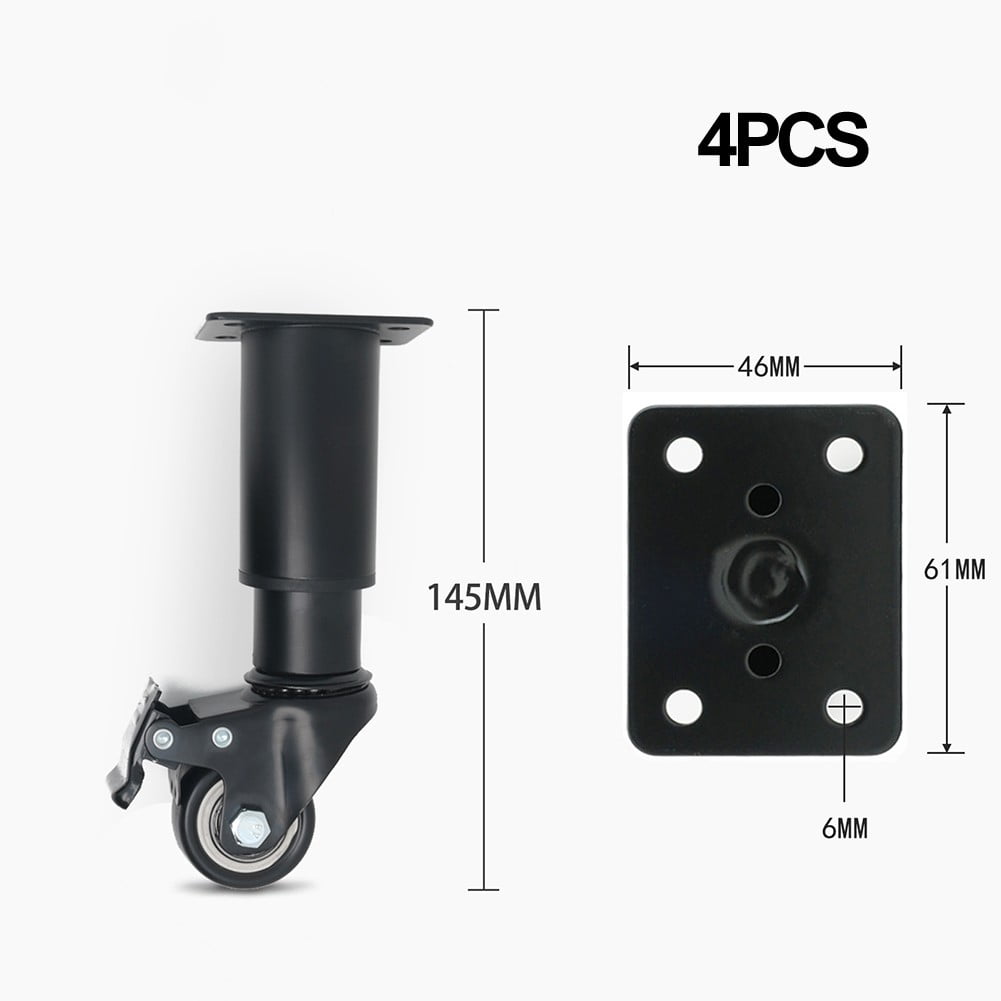 Baked Enamel Finish Coffee Bed Table Desk Furniture Feet With Wheels ...