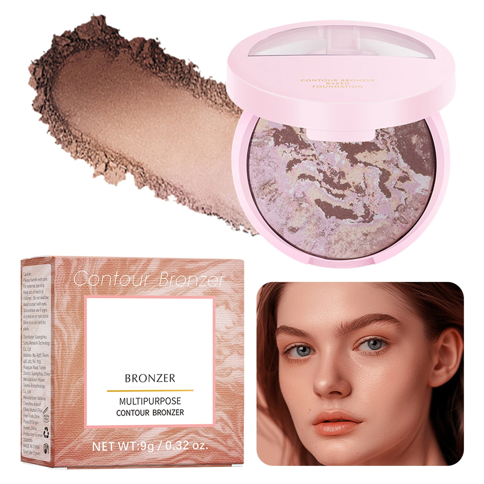 Baked Makeup Setting Powder Luminous Finish Sweatproof Conceal ...