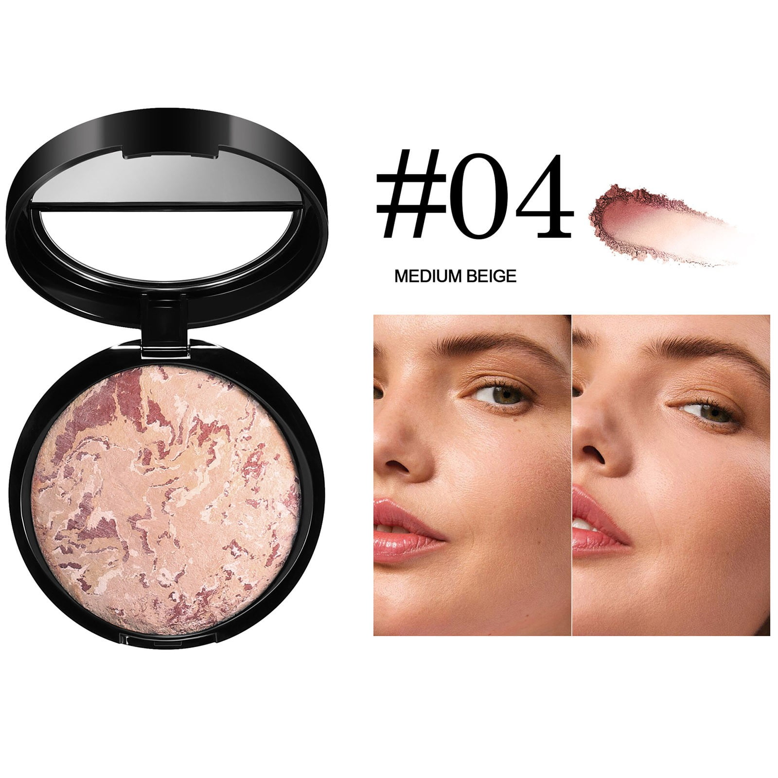 Baked Powder Foundation Colour Changing for Mature Skin, Brightening ...