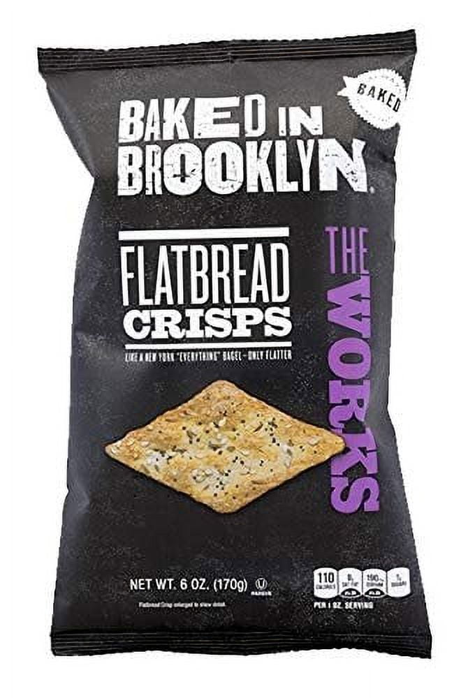 Baked in Brooklyn Flatbread Crisps,The Works, 6 oz Pack of 4 - Walmart.com