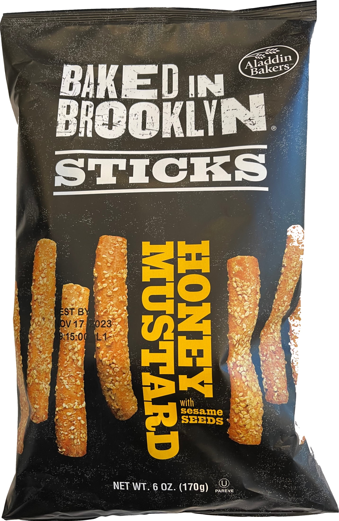 Honey Mustard Bread Sticks, 6oz, No Trans Fat - Office Snacks - Walmart ...