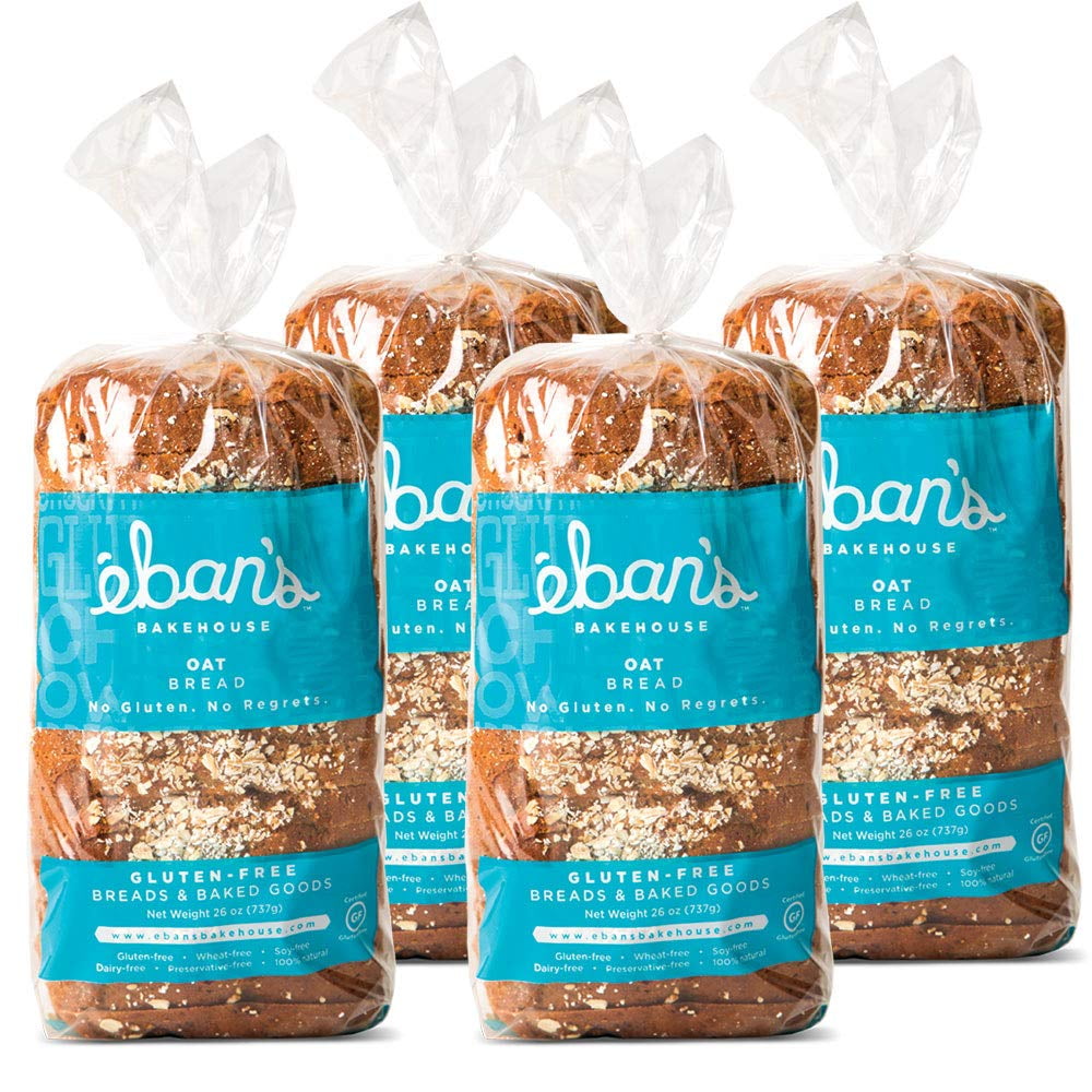 Bakehouse Baked Gluten- Oat Bread - 4 Loaves - 100% Natural - Soy ...
