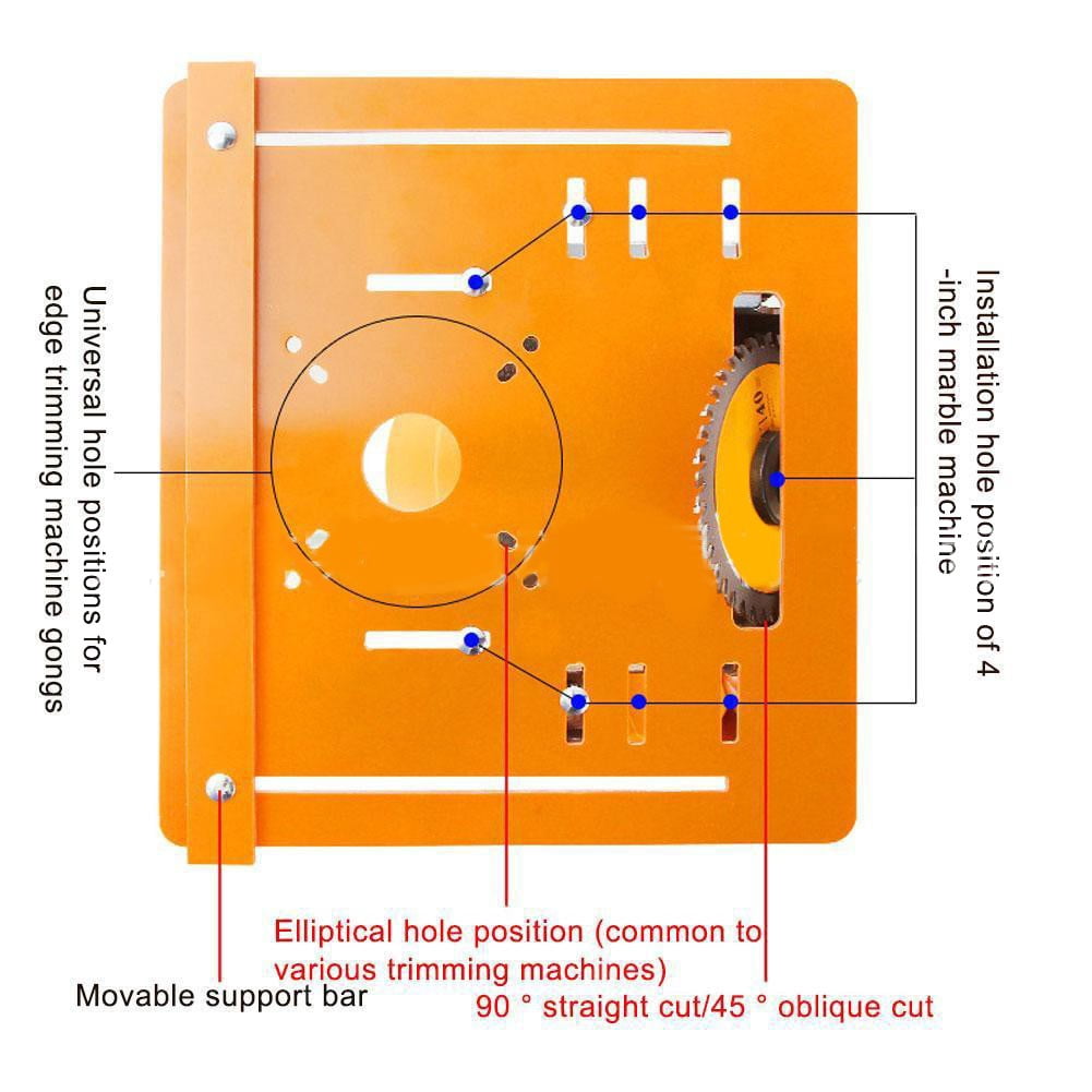 Bakelite Guide Plate Saw Base Adjustable Rail Bottom Plate Woodworking ...