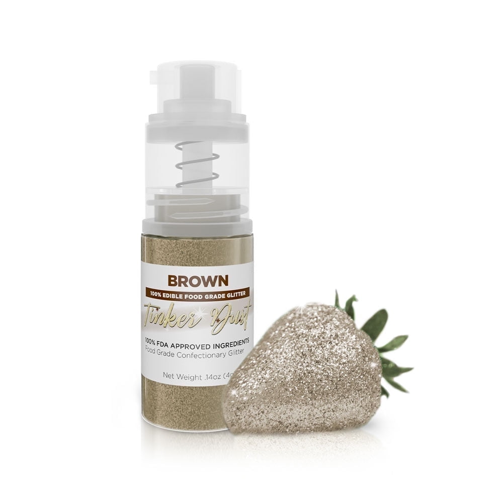 Bakell - Tinker Dust Brown Edible Cake Glitter - Vibrant Sparkle, 4g ...
