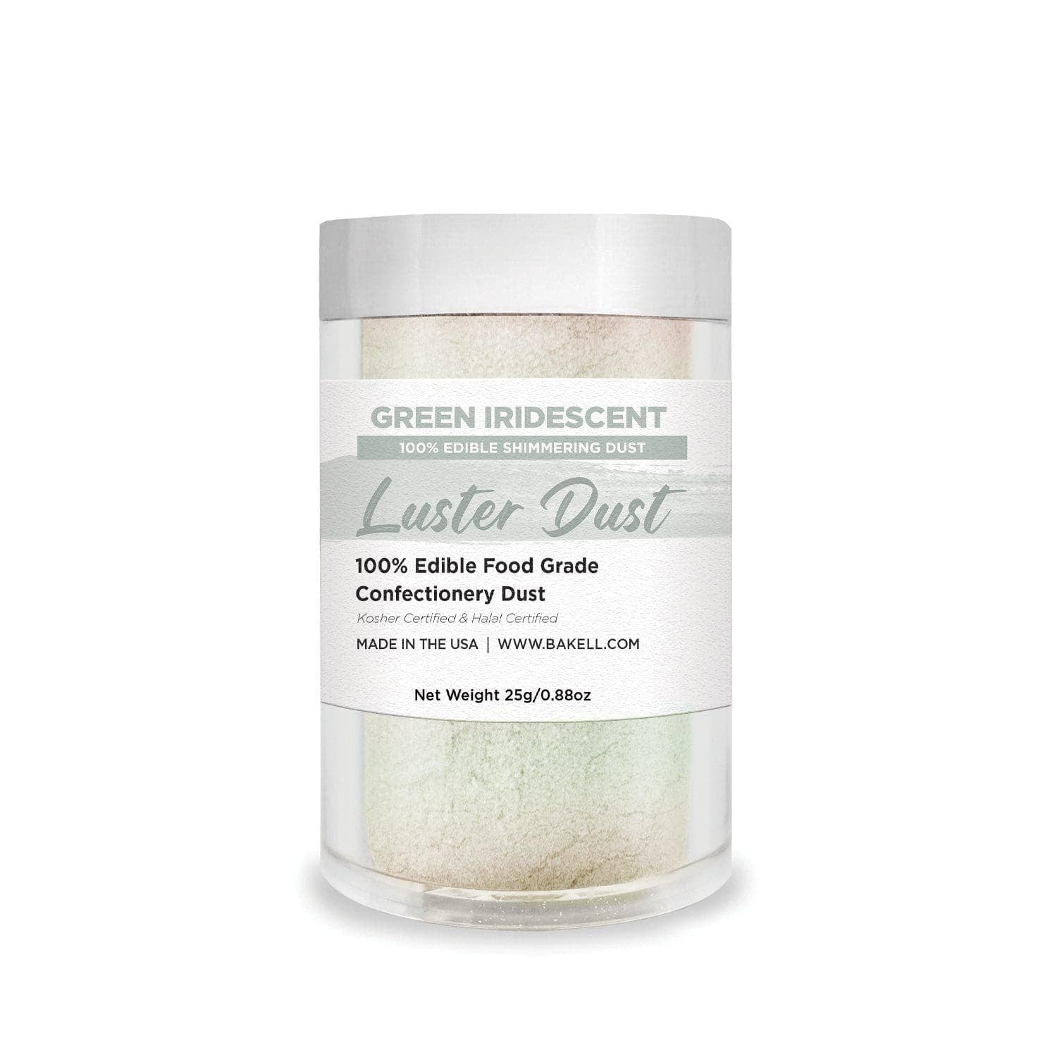 Bakell - Green Iridescent Luster Dust and Cake Paint - Fine Metallic ...