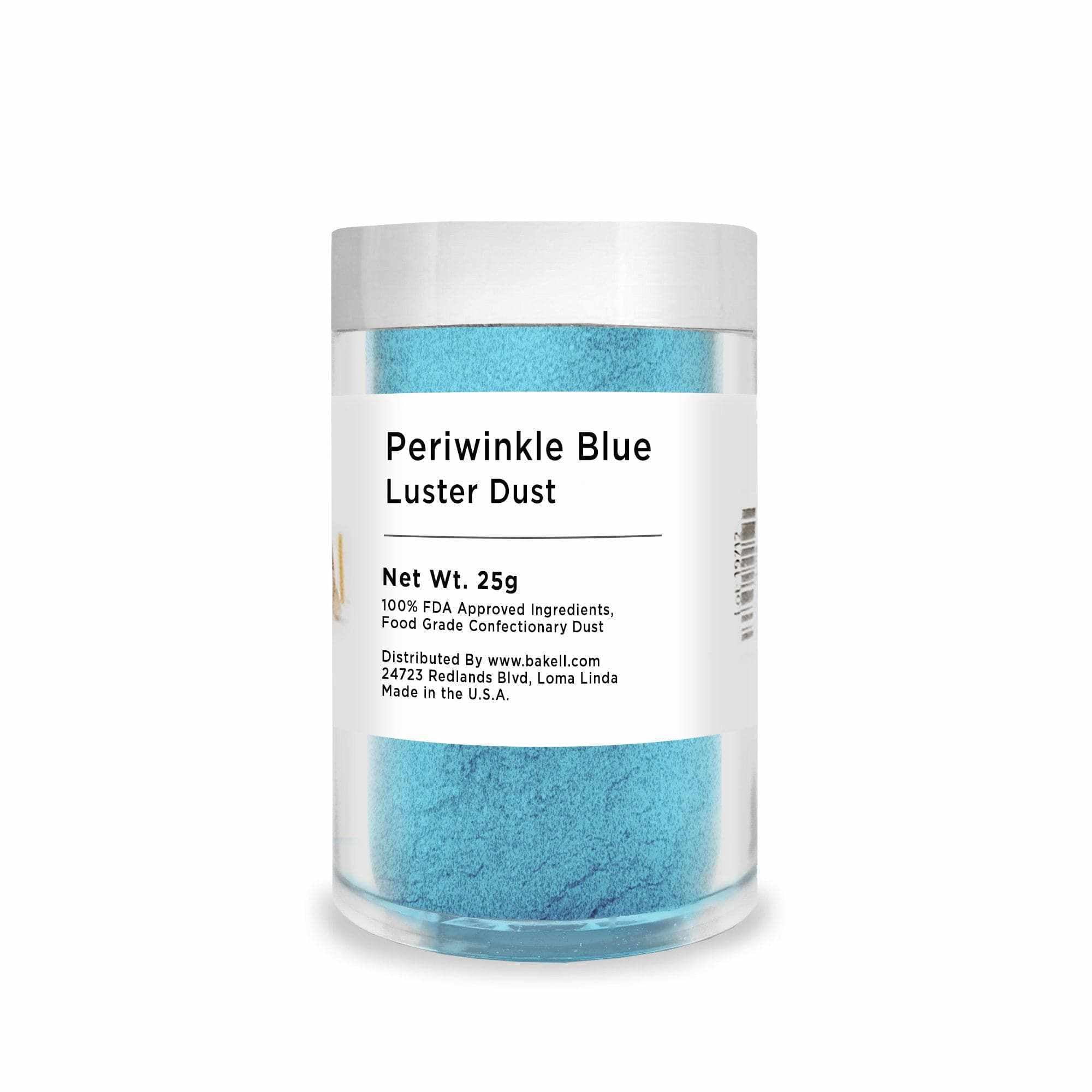 Bakell - Periwinkle Blue Luster Dust and Cake Paint - Fine Metallic ...
