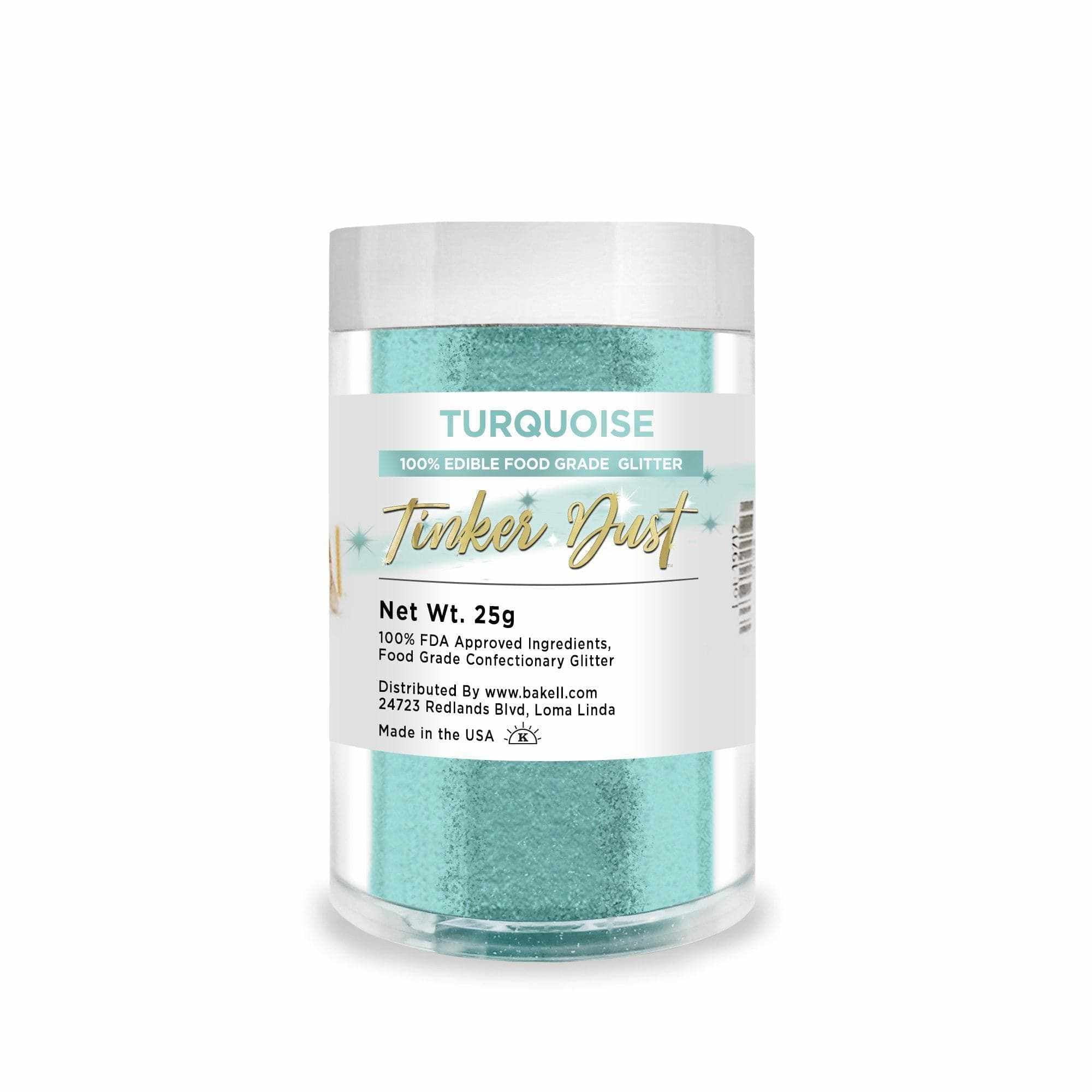 Bakell - Tinker Dust Turquoise Edible Cake Glitter - Vibrant Sparkle ...