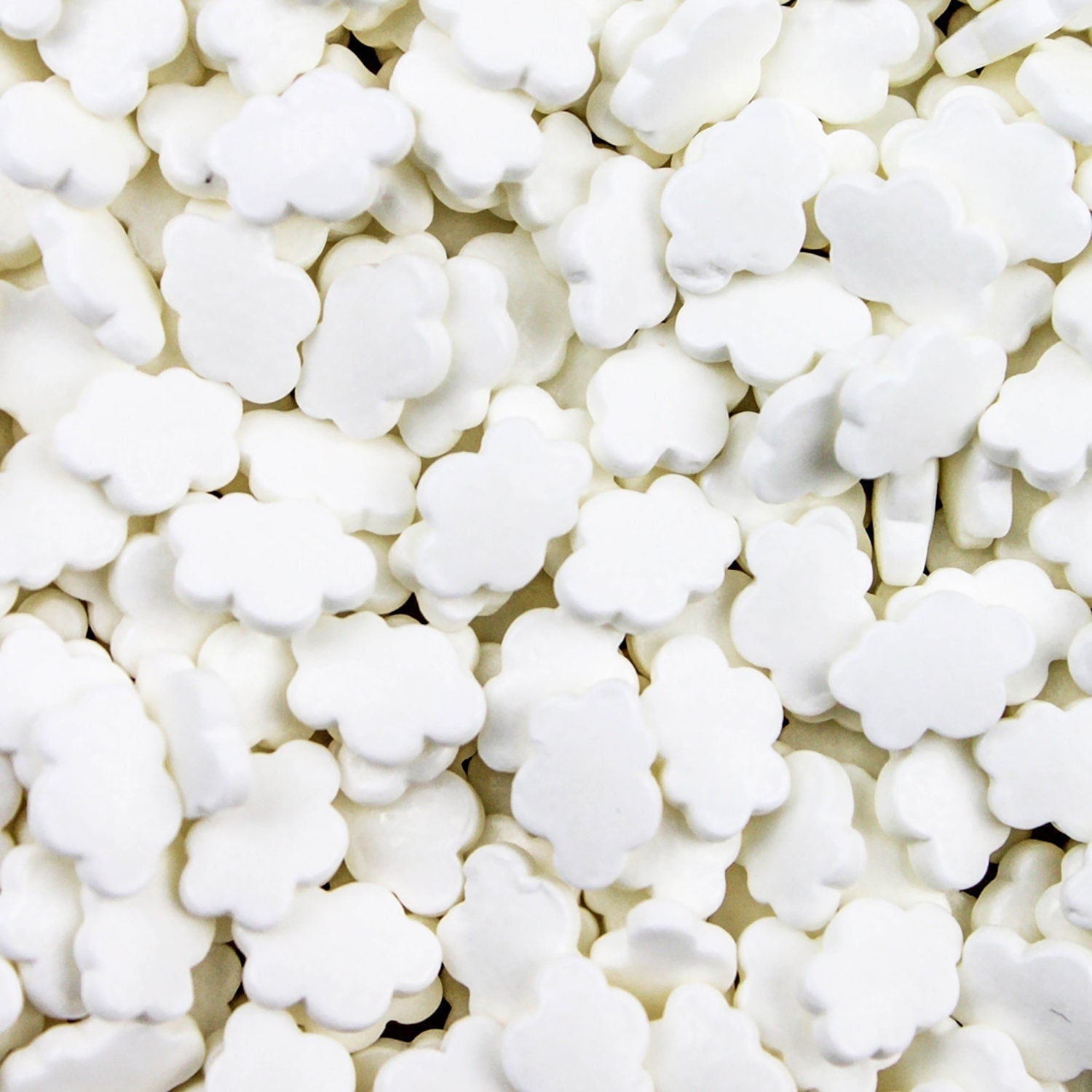 Bakell White Cloud Shaped Sprinkles, 1/2 Cup Jar, Kosher Candy ...
