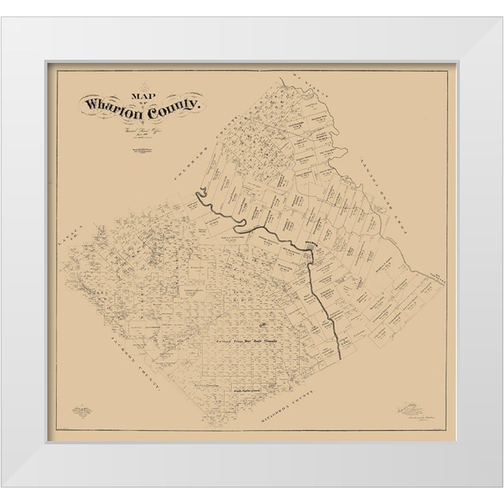 Baker 21x20 White Modern Wood Framed Museum Art Print Titled - Wharton ...