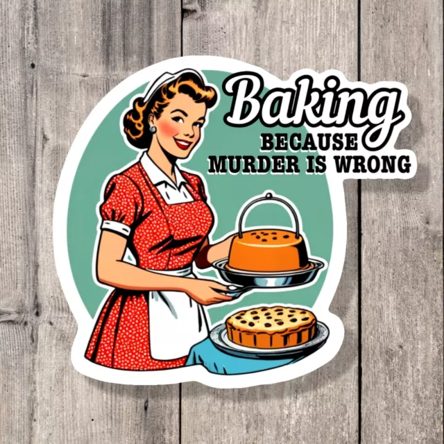 Baker Baking Vinyl Laptop Water Bottle Sticker Hard Hat Decalkindle ...