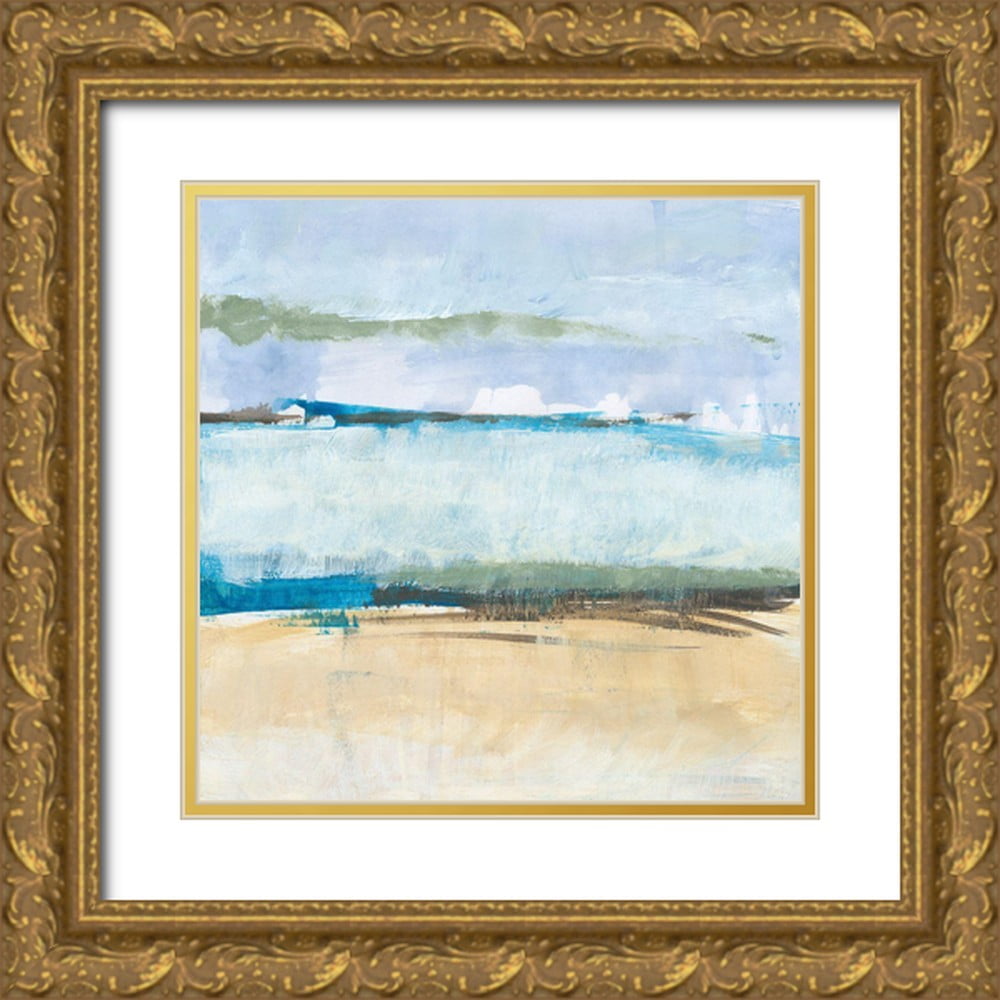 Baker, Bronwyn 20x20 Gold Ornate Wood Framed with Double Matting Museum ...