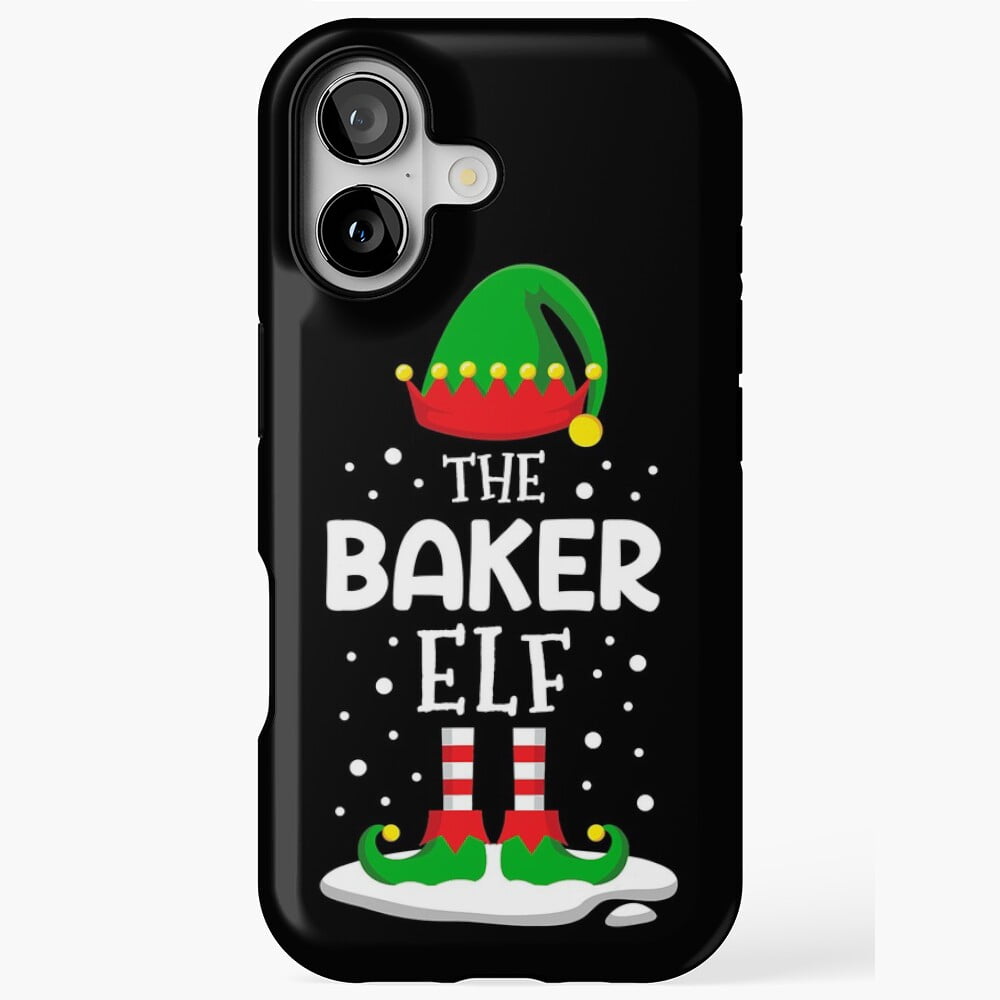 Baker Elf Family Holiday Matching Costume Pajama iPhone Case 17 to 11 ...