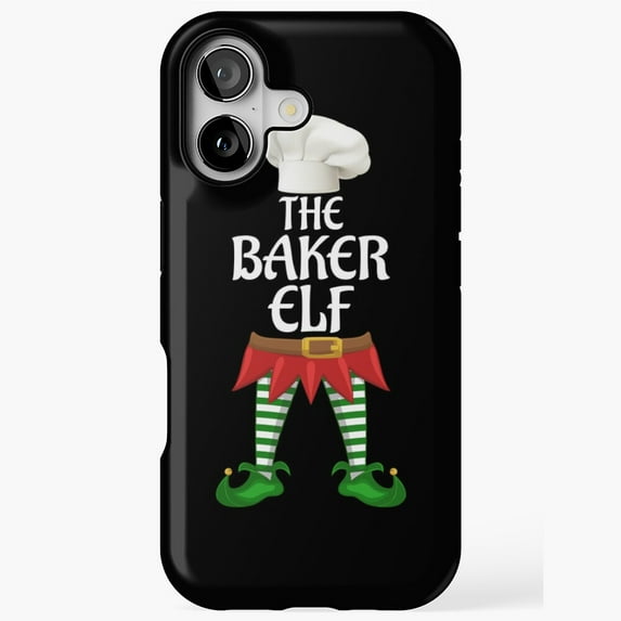 Baker Elf Family Matching Holiday Party iPhone Case 17 16 15 14 13 12 ...