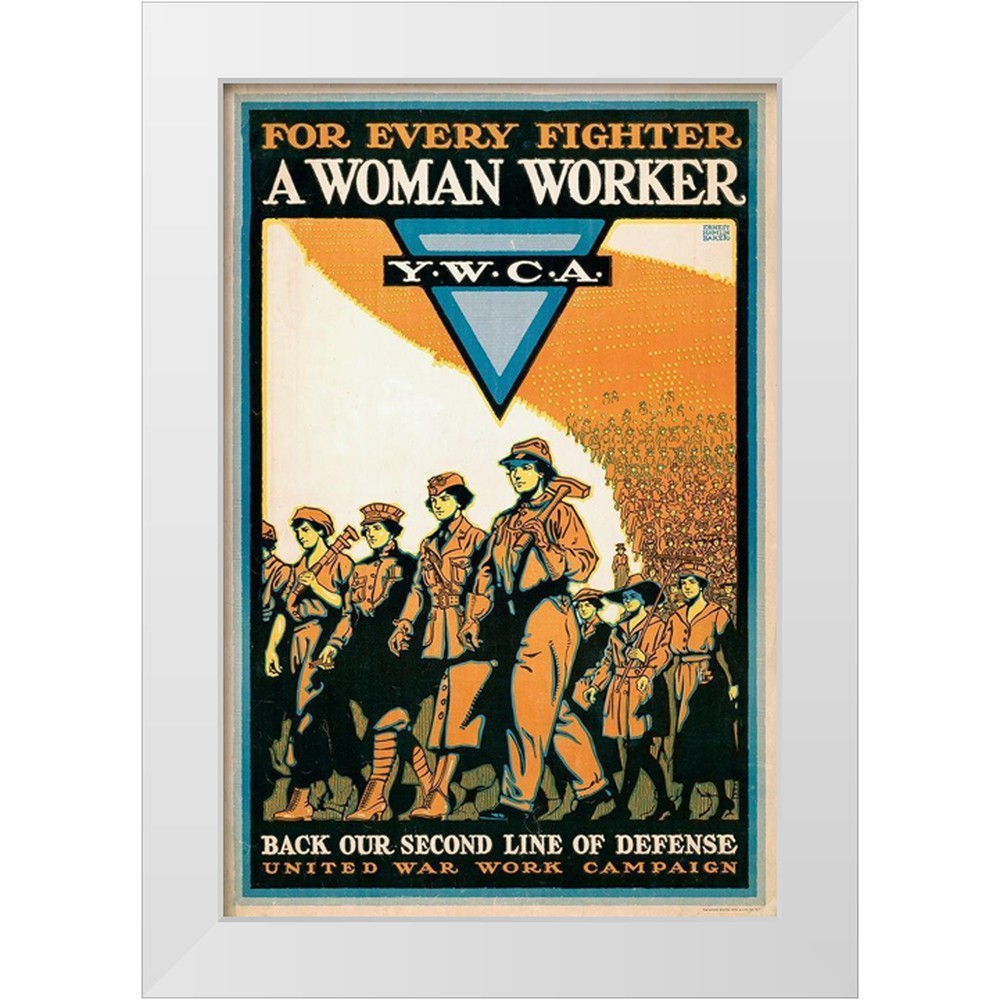 Baker, Ernest Hamlin 23x32 White Modern Wood Framed Museum Art Print ...