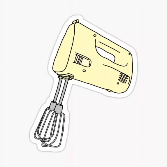 Baker Loves Baking Kitchen Mixer Sticker For Phone Decal Water Bottle ...