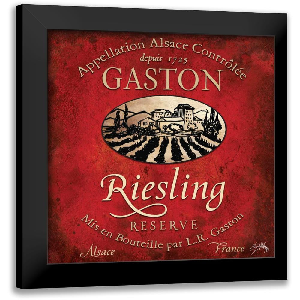 Baker, Mary Beth 15x15 Black Modern Framed Museum Art Print Titled - Still Life Wine Label ...