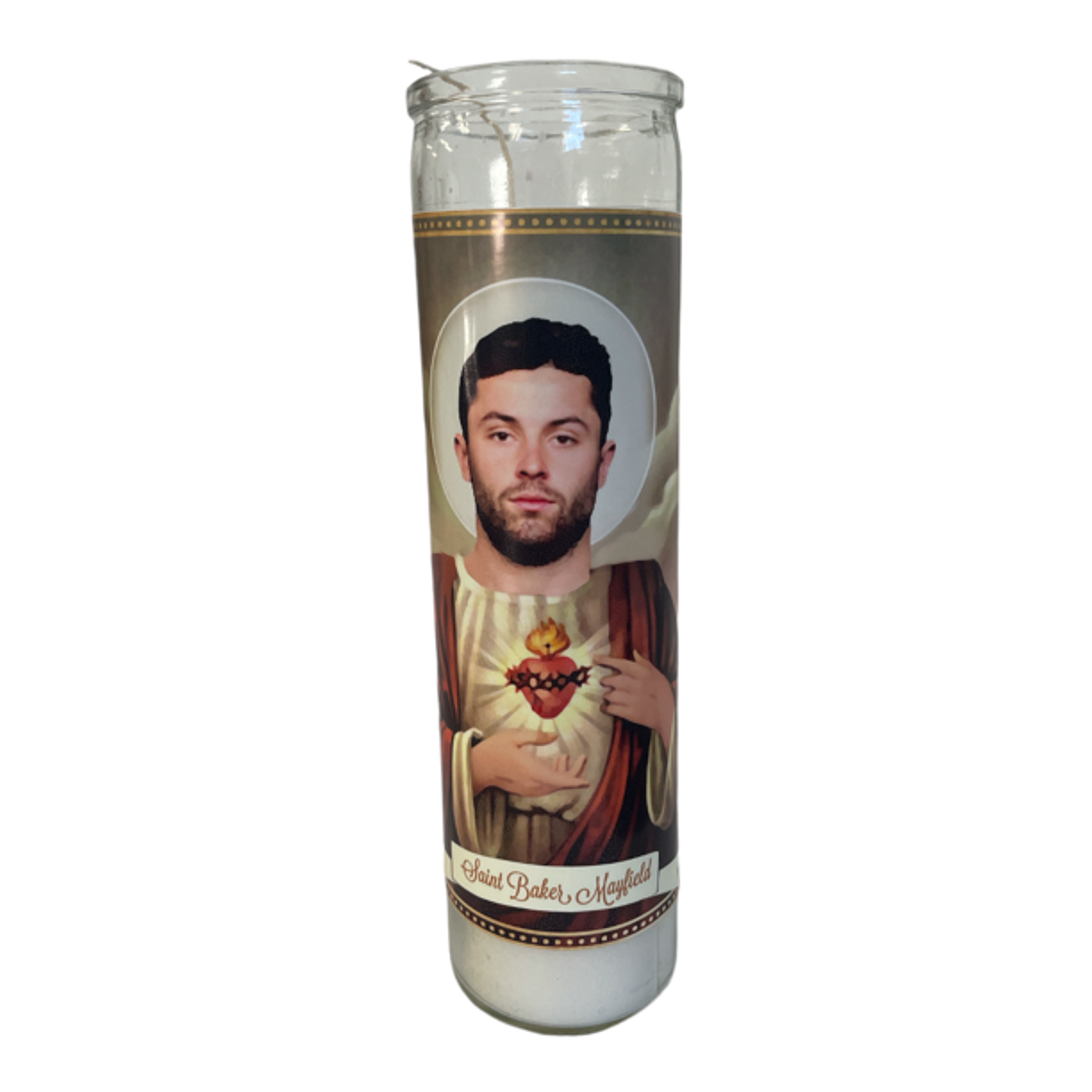Baker Mayfield Devotional Prayer Saint Candle[ ] - Walmart.com