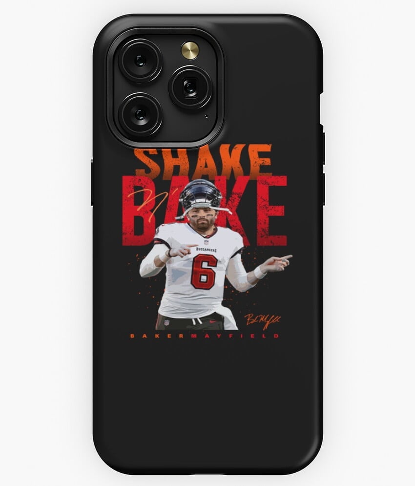 Baker Mayfield Shake N' Bake, Funny Football Quarterback Slogan P735 Phone Case for iPhone 11 12 ...