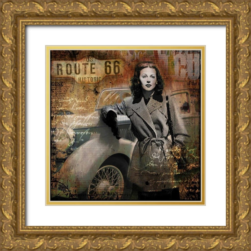 Baker, Micha 26x26 Gold Ornate Wood Framed with Double Matting Museum Art Print Titled - Route ...