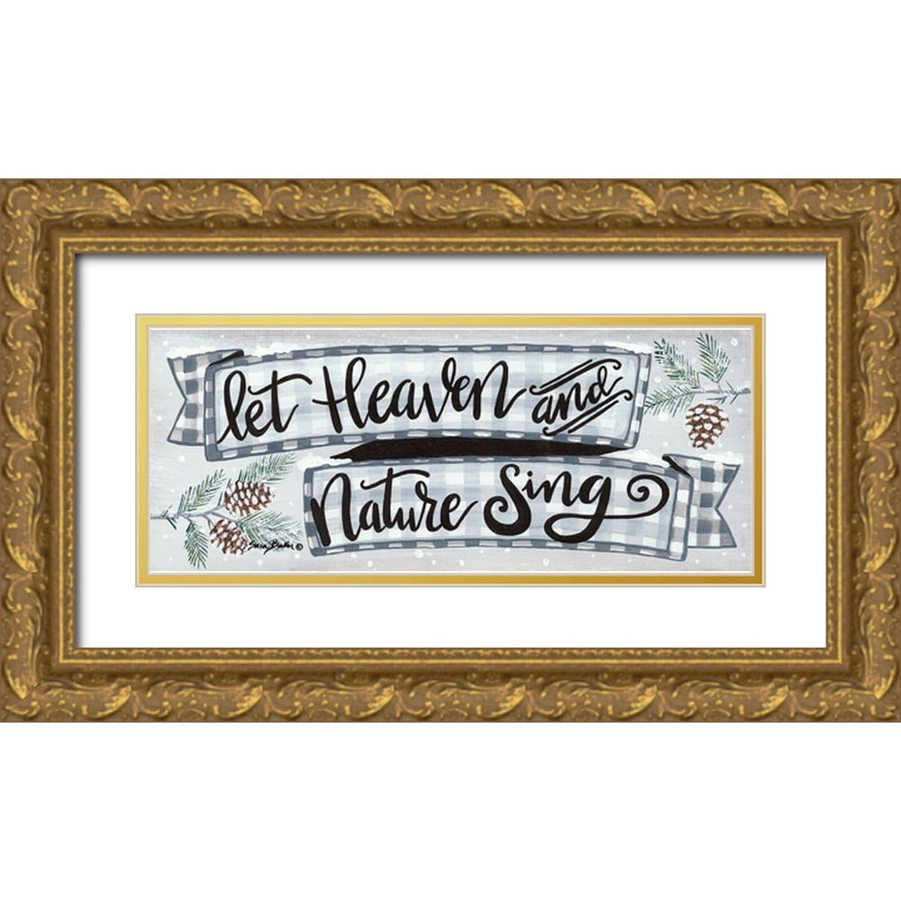 Baker, Sara 14x8 Gold Ornate Wood Framed with Double Matting Museum Art ...