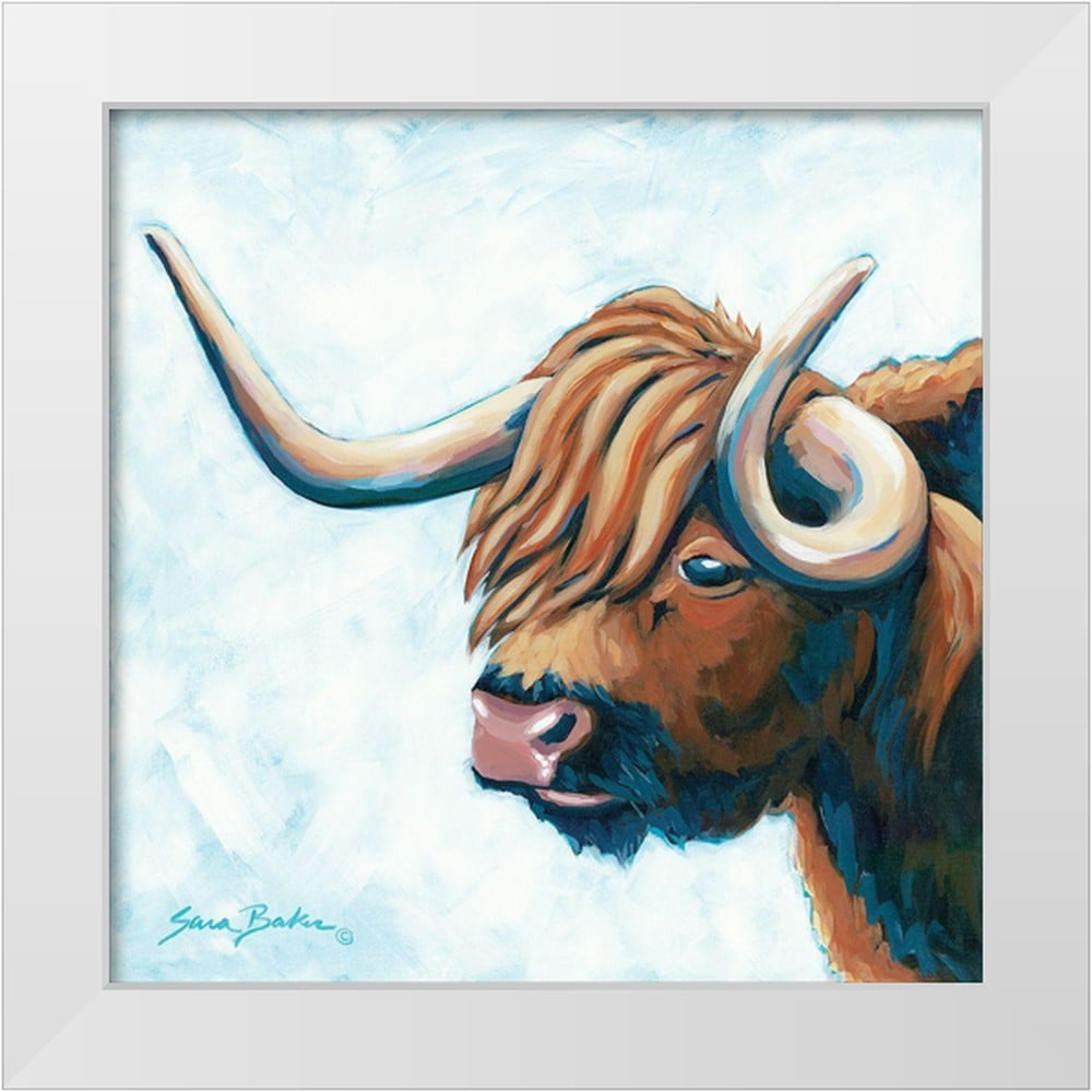 Baker, Sara 26x26 White Modern Wood Framed Museum Art Print Titled ...