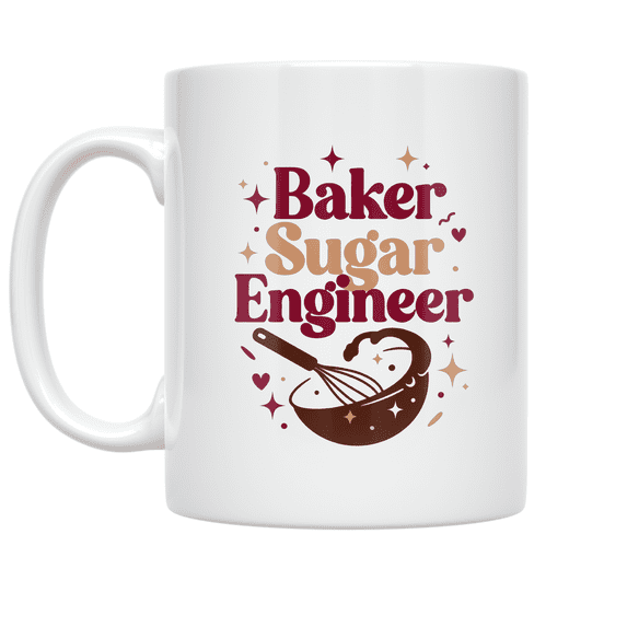 Baker Sugar Engineer Mixing Bowl Design - Baking Enthusiast - 11 oz ...