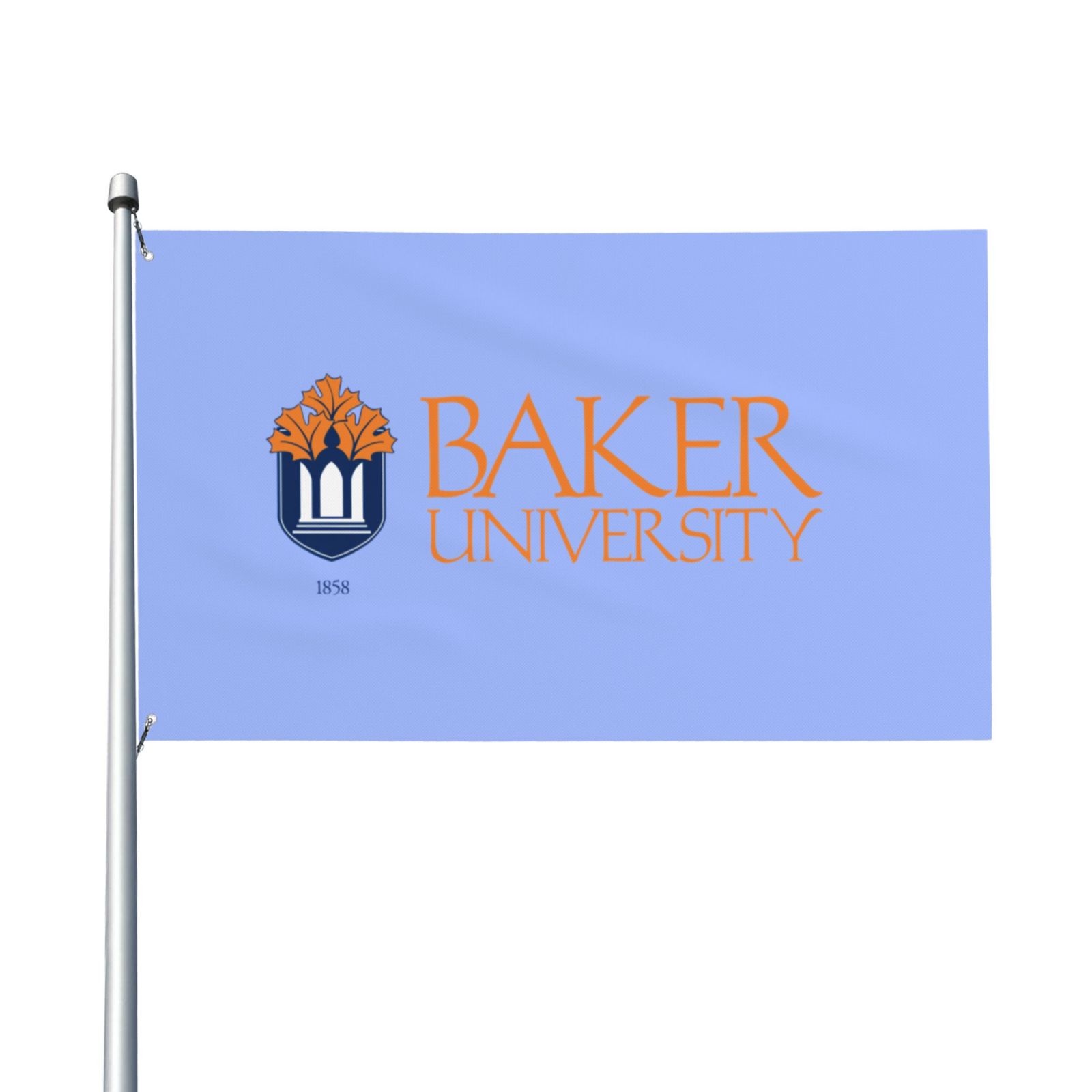Baker University Flag 3x5 Outdoor ,Sewn Stripes, Stronger Brass ...