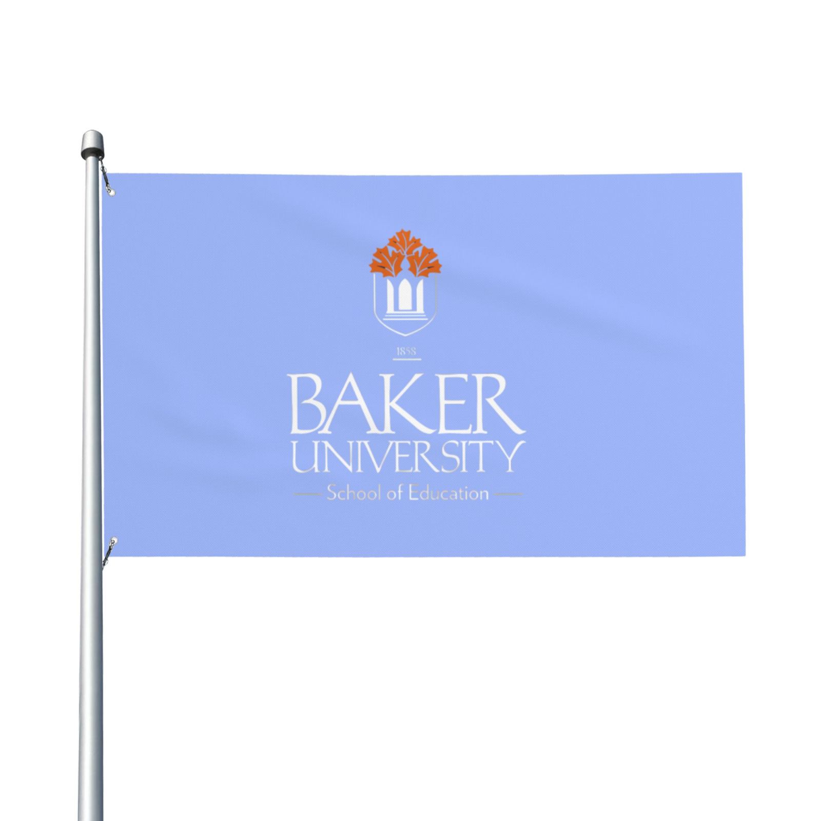 Baker University Flag 3x5 Outdoor ,Sewn Stripes, Stronger Brass ...