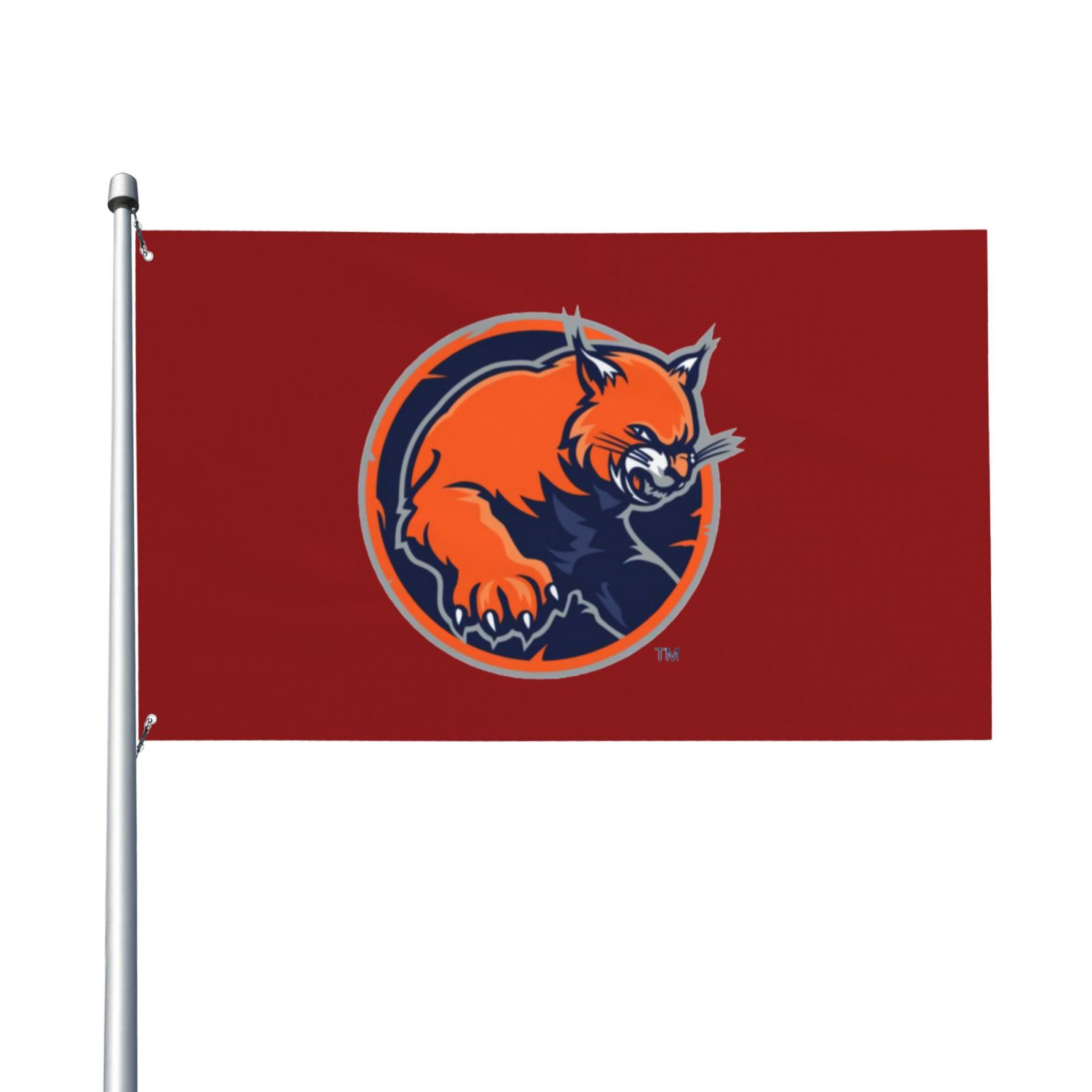 Baker University-Logo Flag 3x5 Outdoor ,Sewn Stripes, Stronger Brass ...