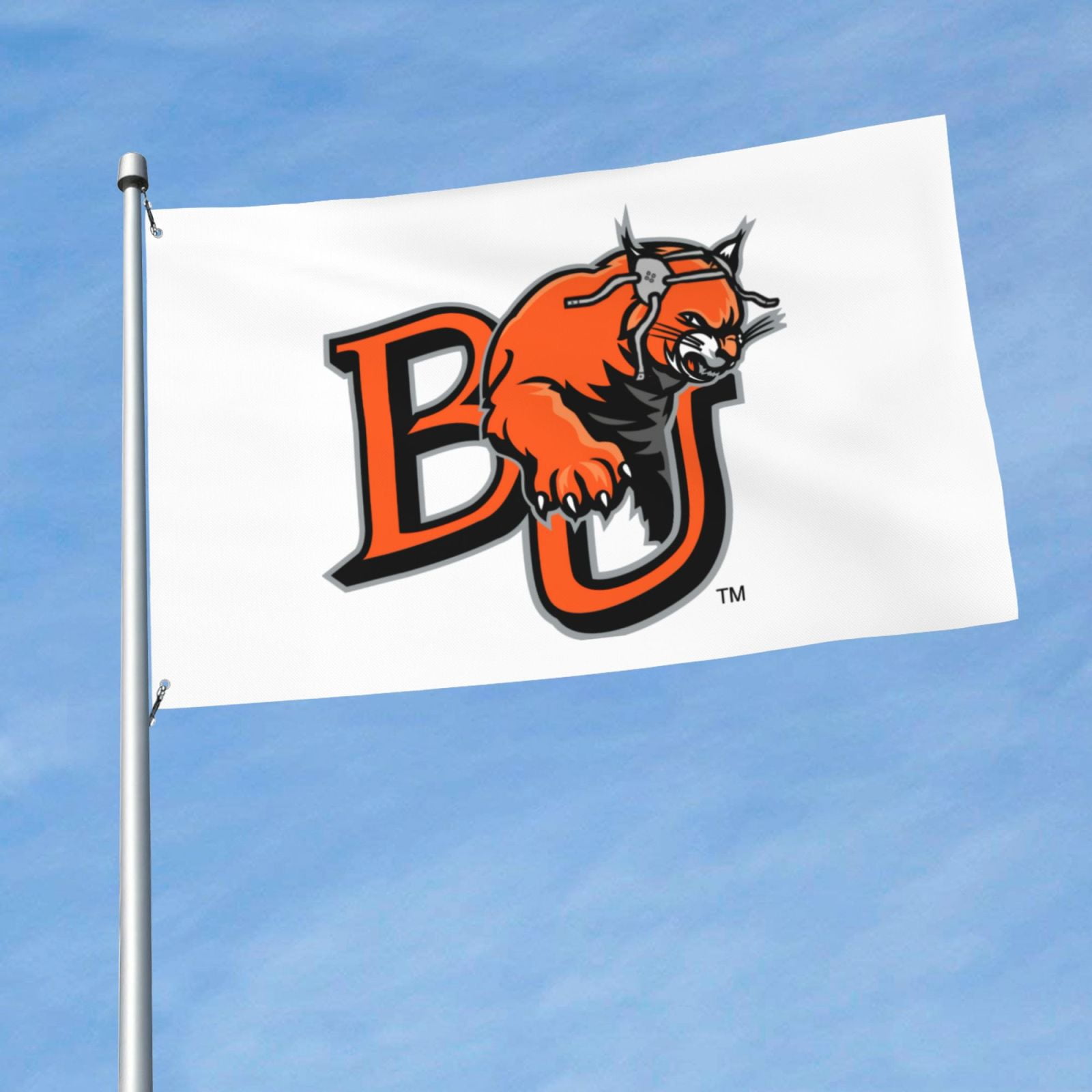 Baker University-Logo Flag 3x5 Outdoor ,Sewn Stripes, Stronger Brass Grommets, Flags Perfect For ...