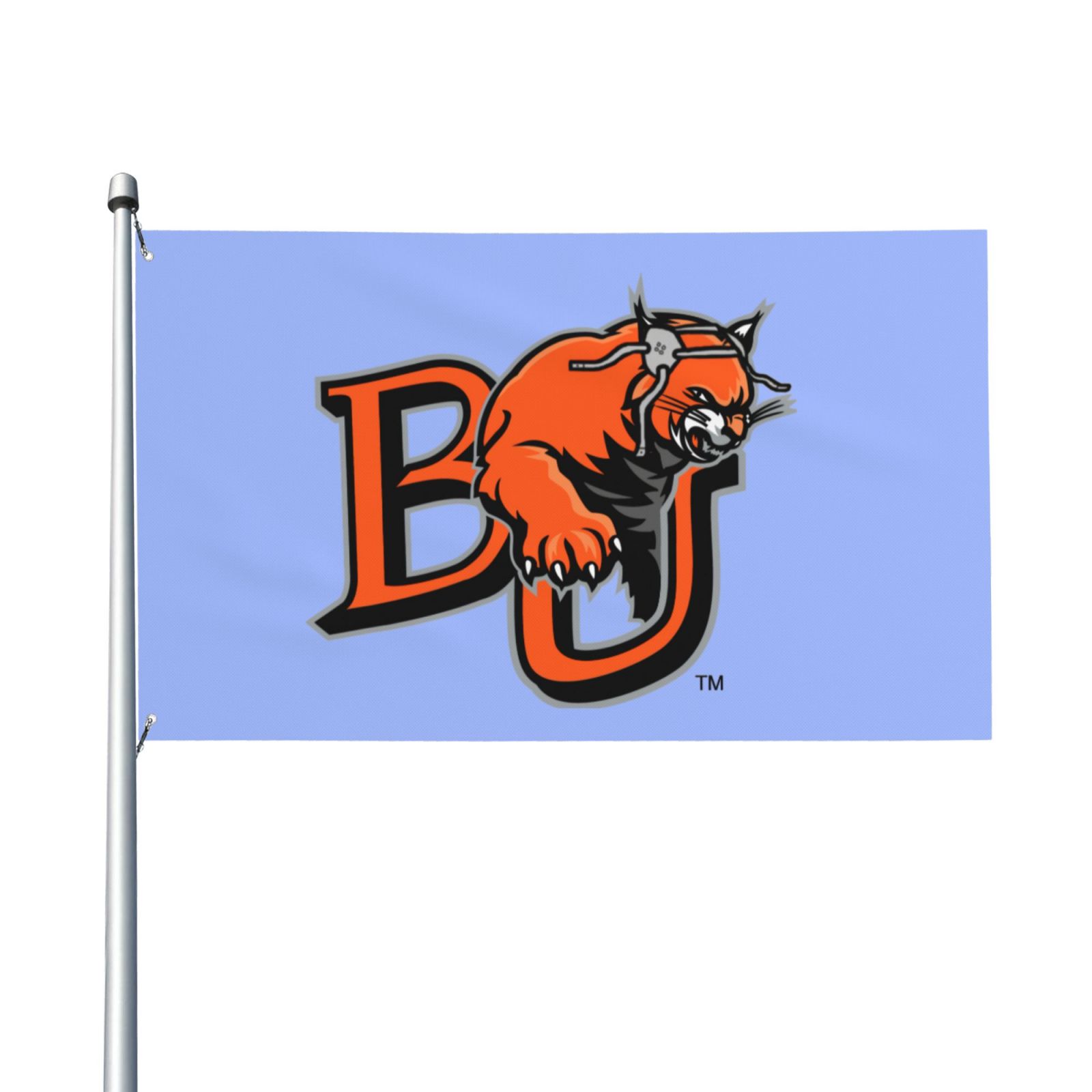 Baker University-Logo Flag 3x5 Outdoor ,Sewn Stripes, Stronger Brass ...