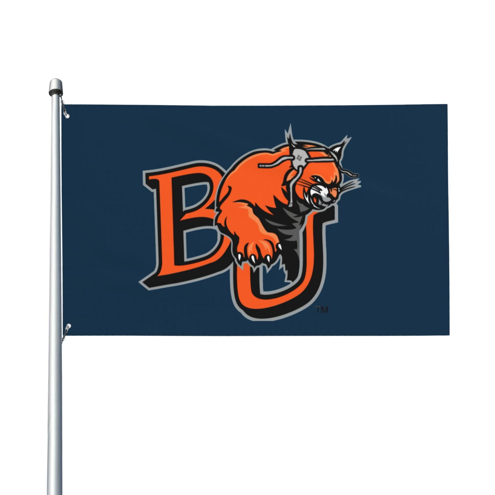 Baker University-Logo Flag 3x5 Outdoor ,Sewn Stripes, Stronger Brass ...