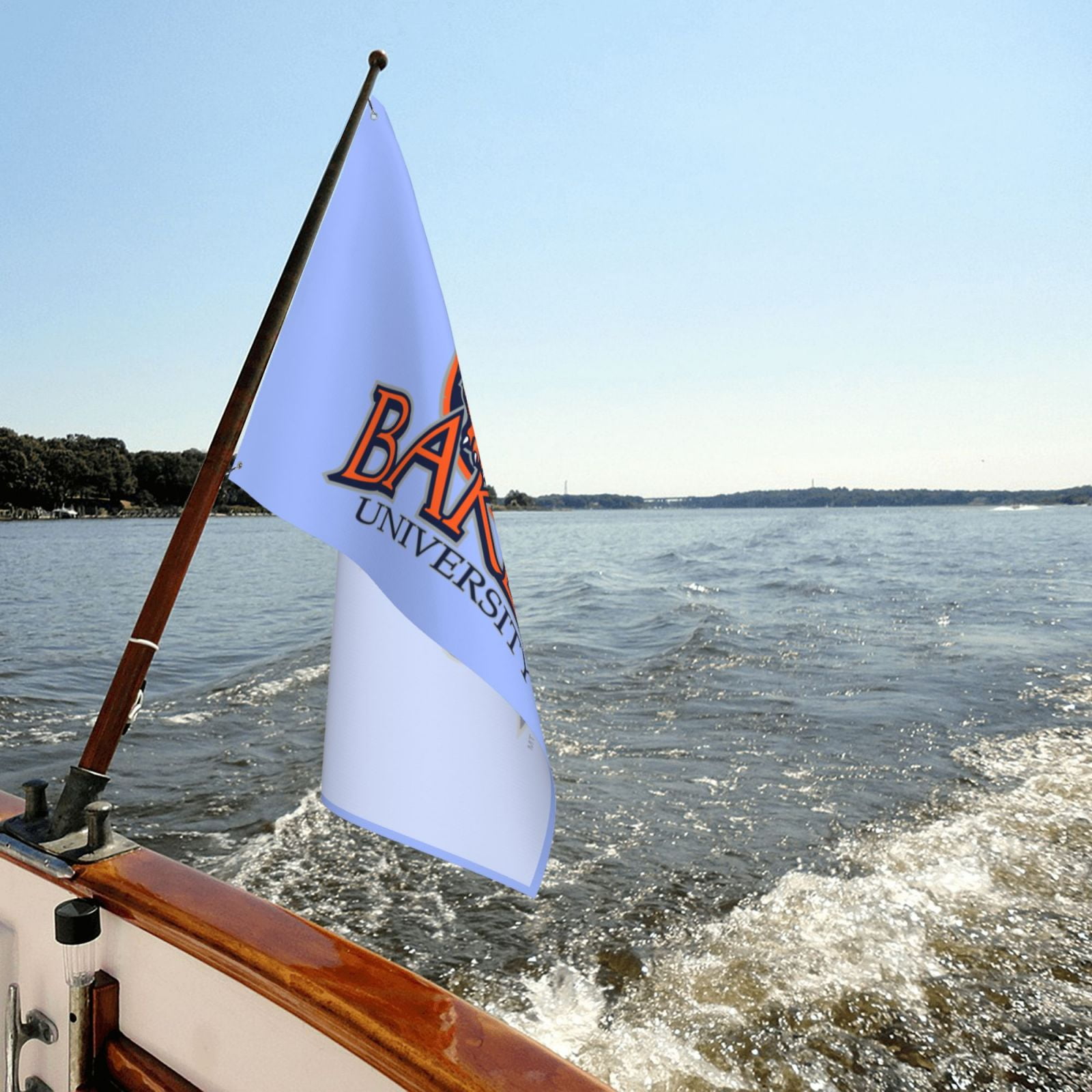 Baker University-Logo Flag 3x5 Outdoor ,Sewn Stripes, Stronger Brass ...