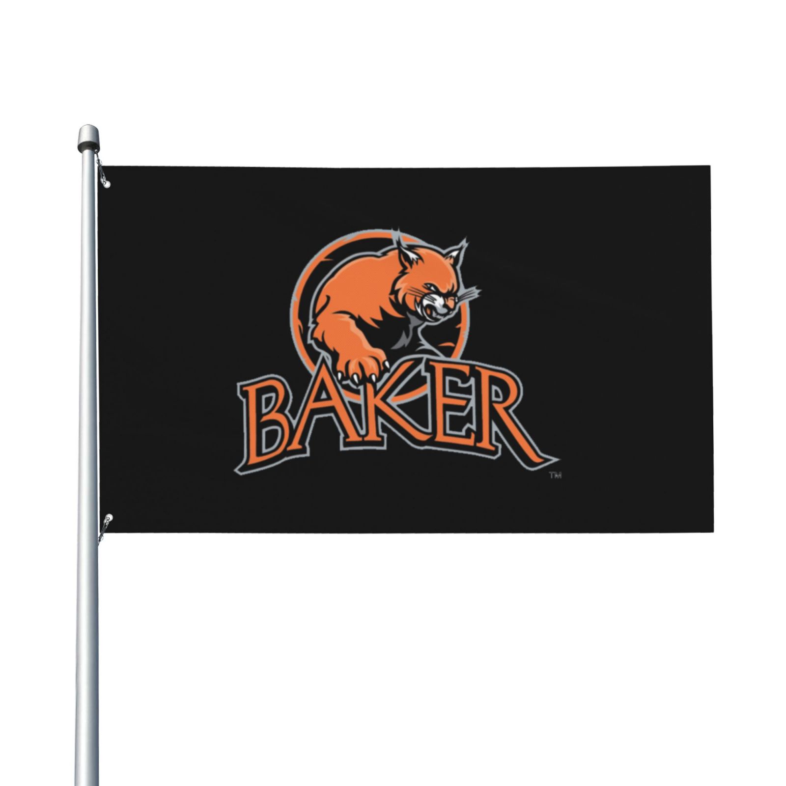 Baker University Logo Flag 3x5 Outdoor ,Sewn Stripes, Stronger Brass ...