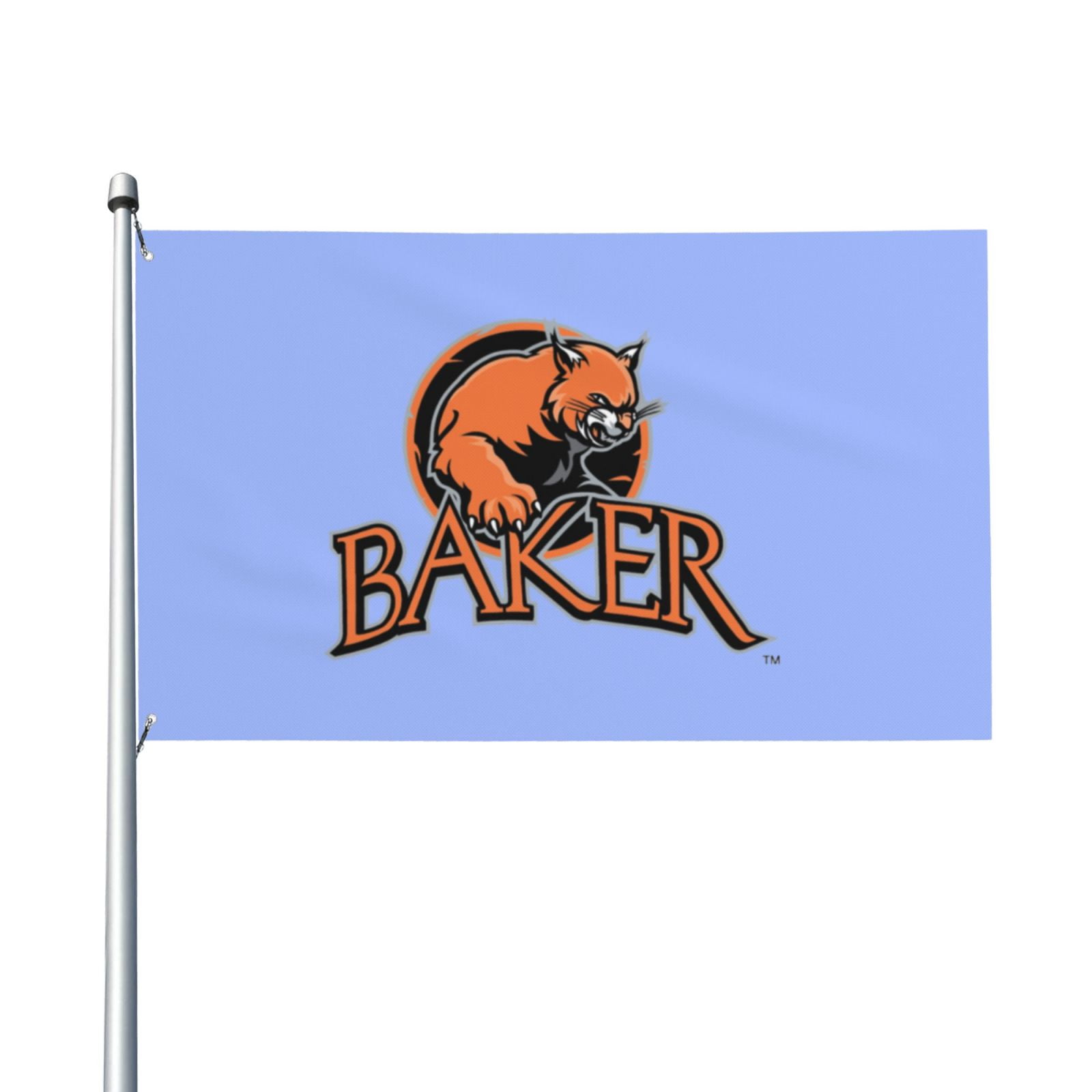 Baker University Logo Flag 3x5 Outdoor ,Sewn Stripes, Stronger Brass ...
