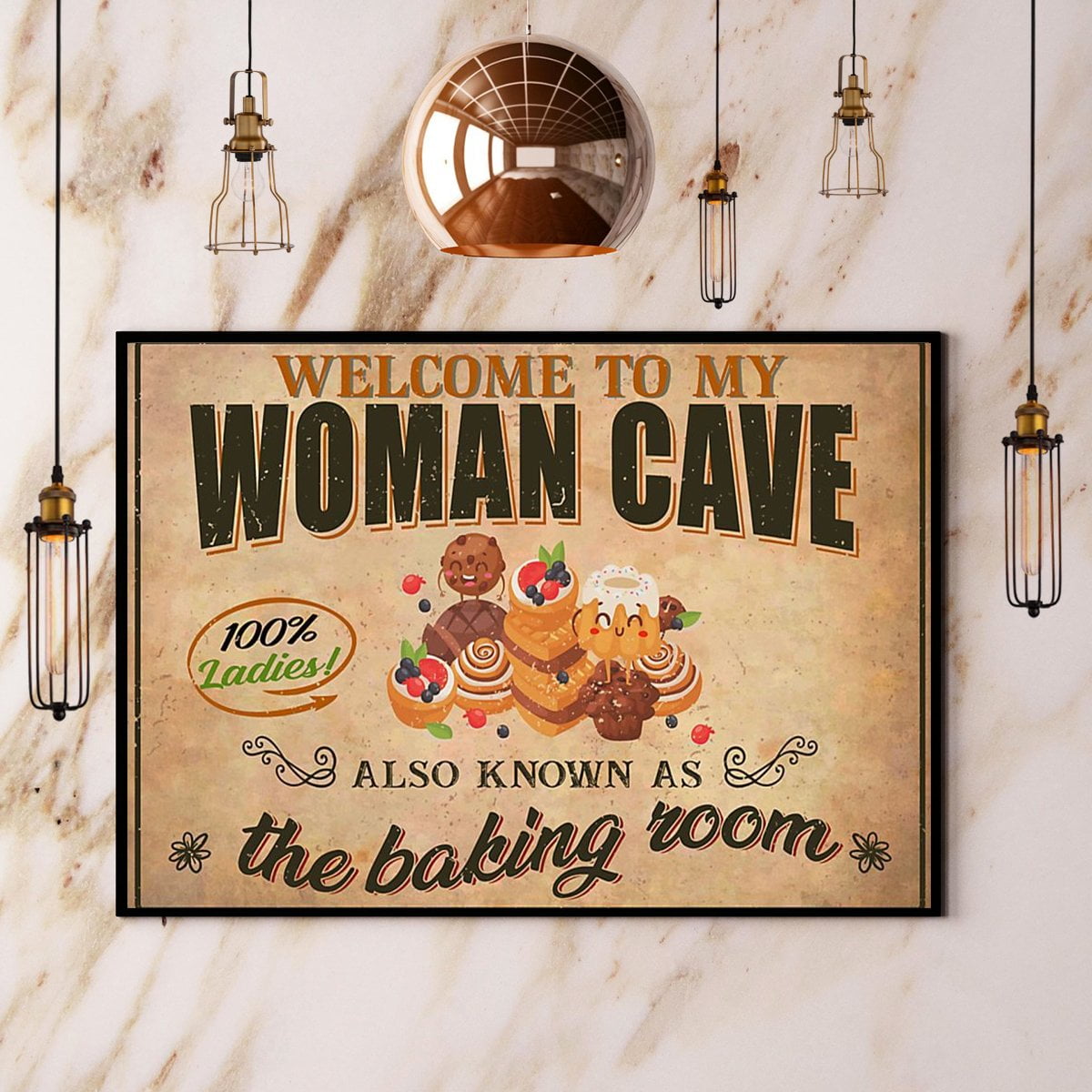 Baker Welcome To My Woman Cave Also Known As The Baking Room Paper Poster No Frame Matte Wall ...