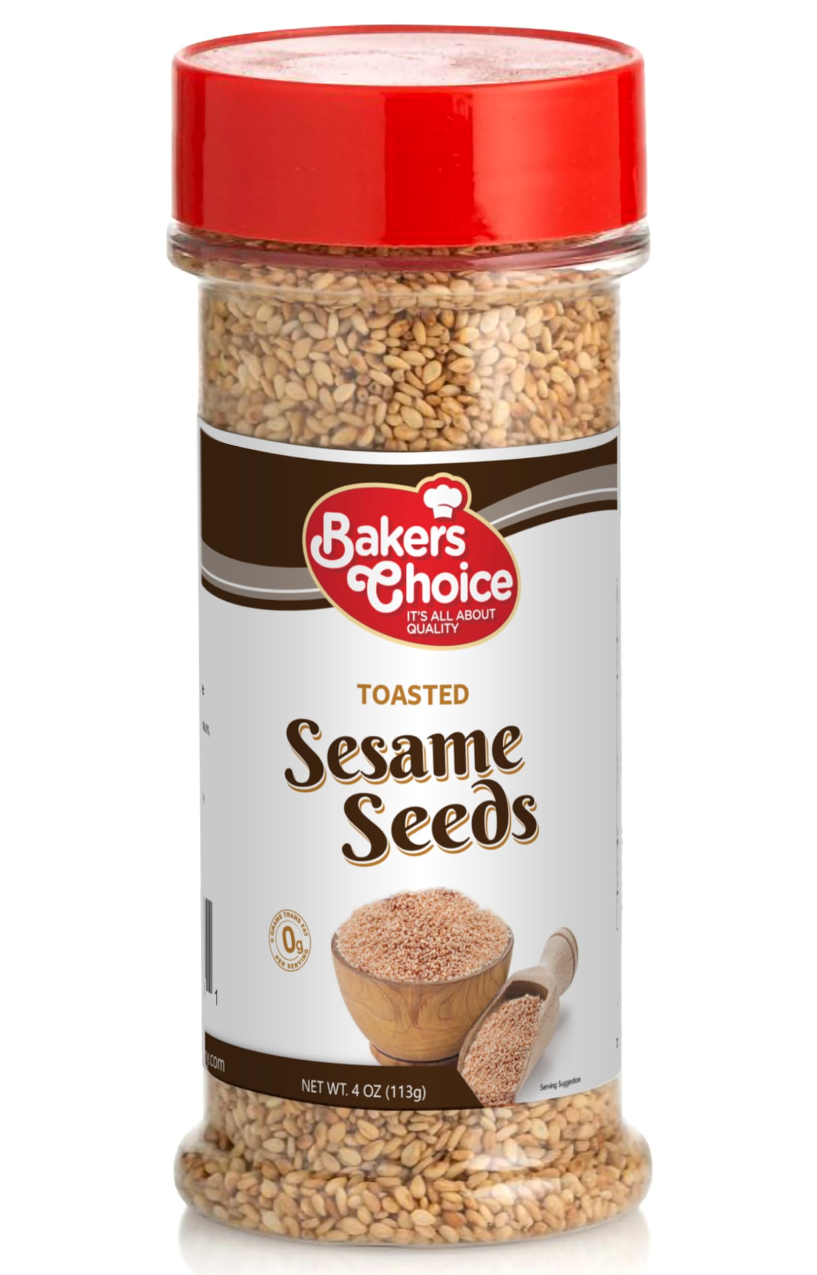 Baker's Choice Natural Toasted Sesame Seeds AD01 - For Baking And ...