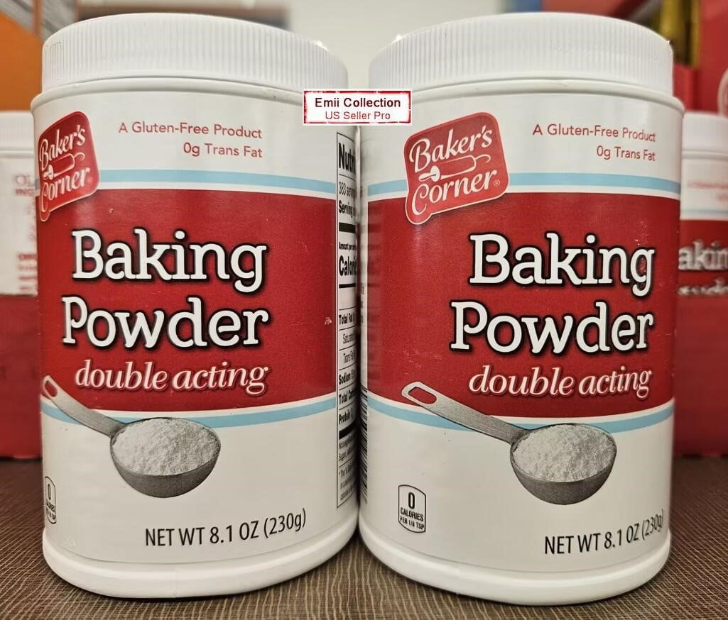 Baker’s Corner Baking Powder Double Acting 8.1oz 230g (2 Cans) - Walmart.com