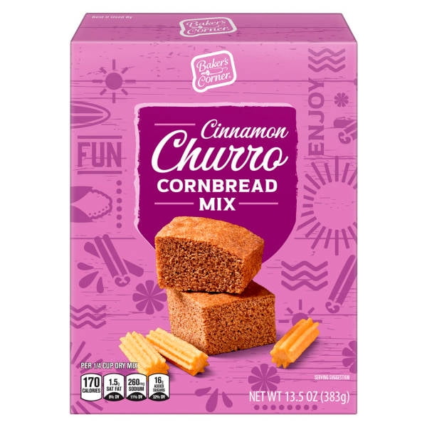 Baker's Corner Cinnamon Churro Cornbread Mix, 13.5 oz - (Pack of 1 ...
